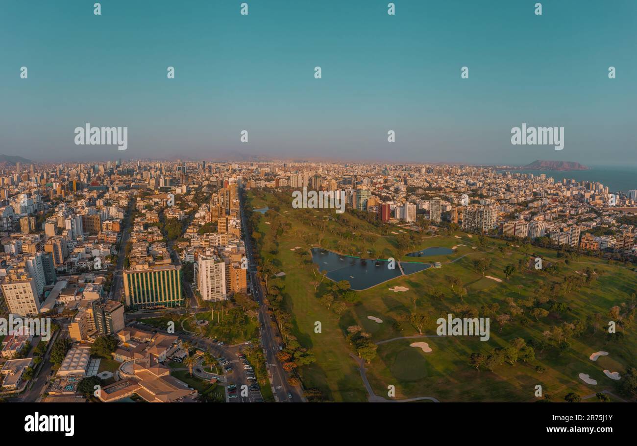 Aerial View of the San Isidro golf course in Lima, Peru Stock Photo - Alamy