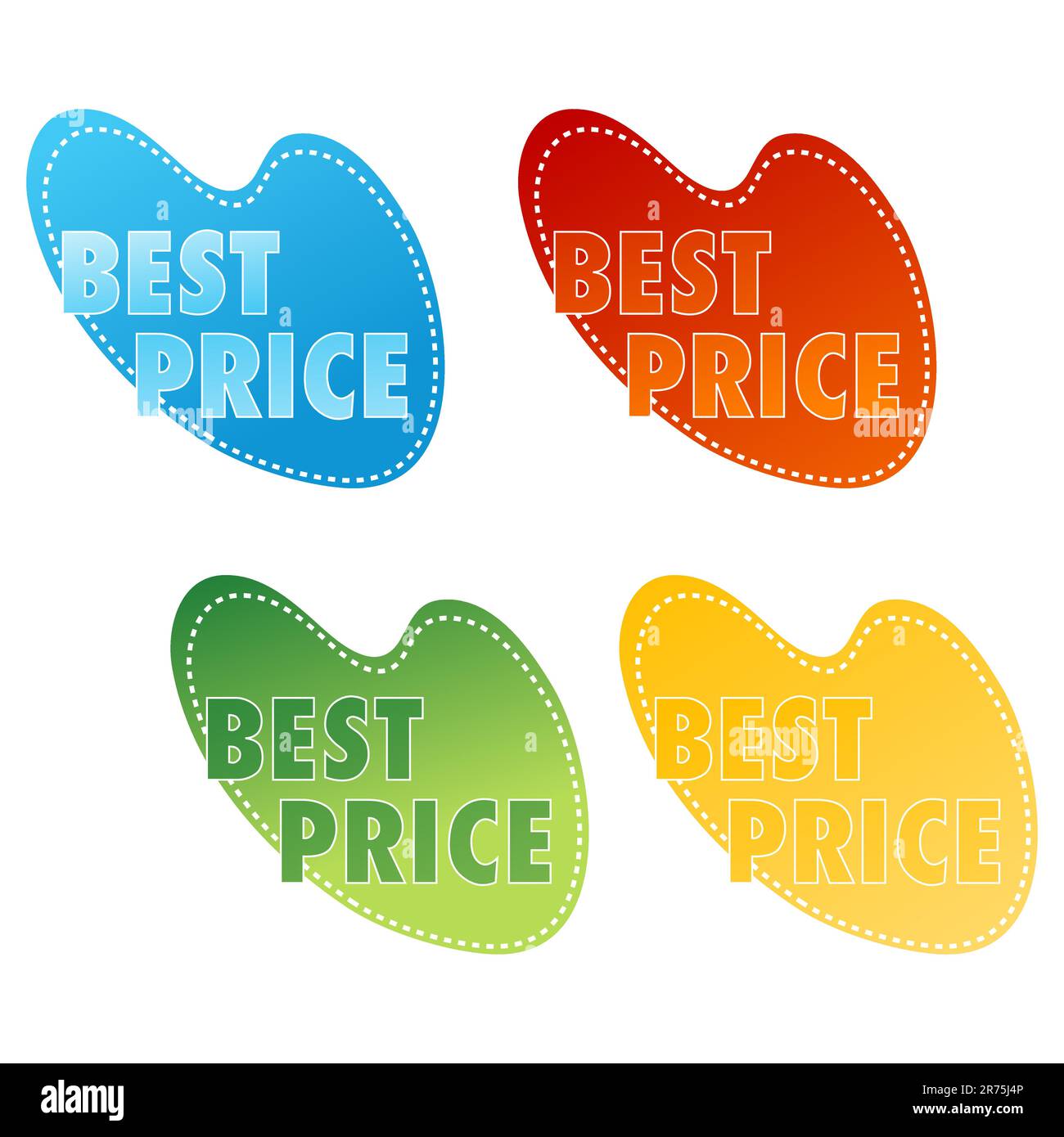 illustration of best price tags on white background Stock Vector Image ...