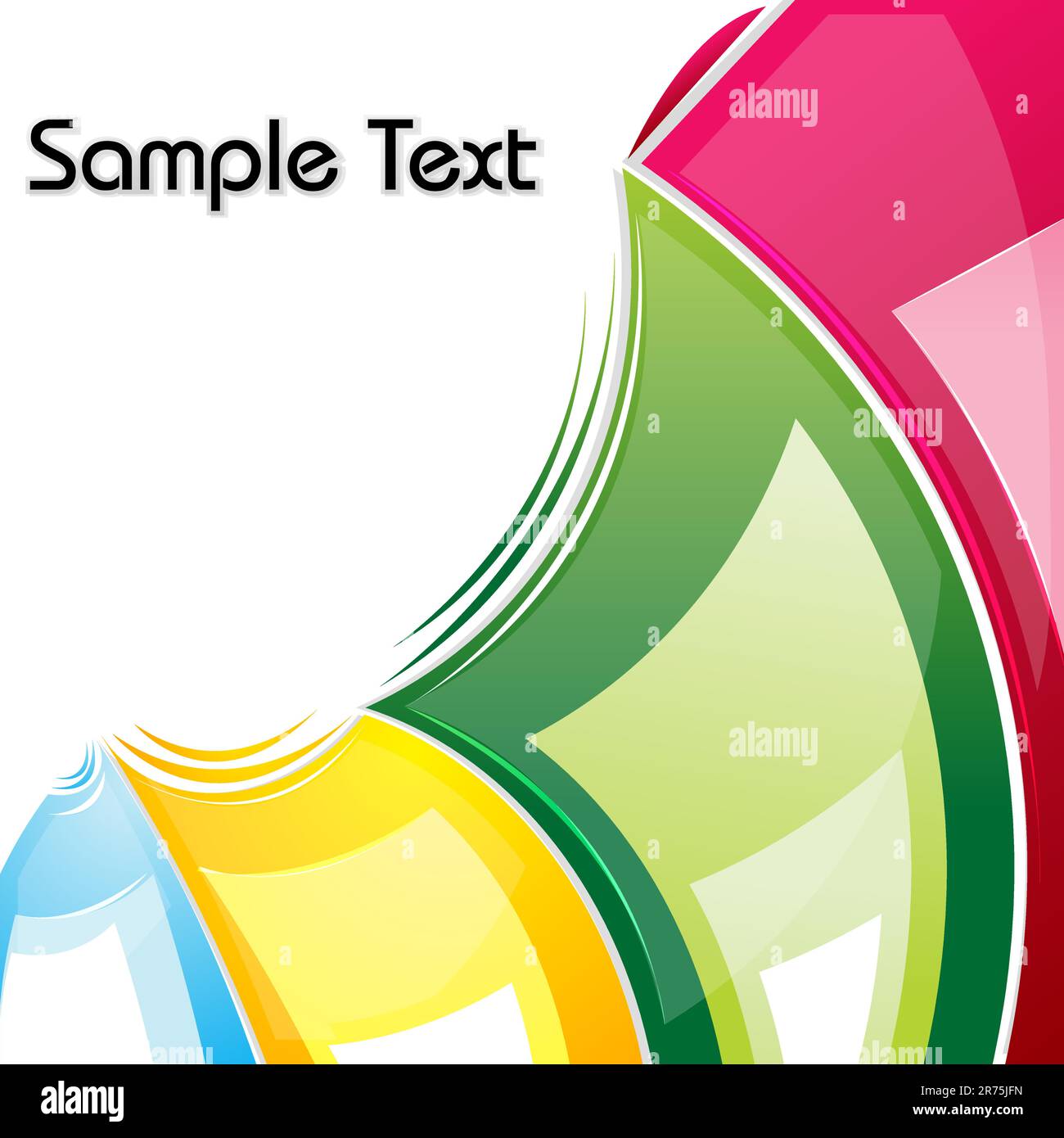 illustration of abstract colorful background on white background Stock ...