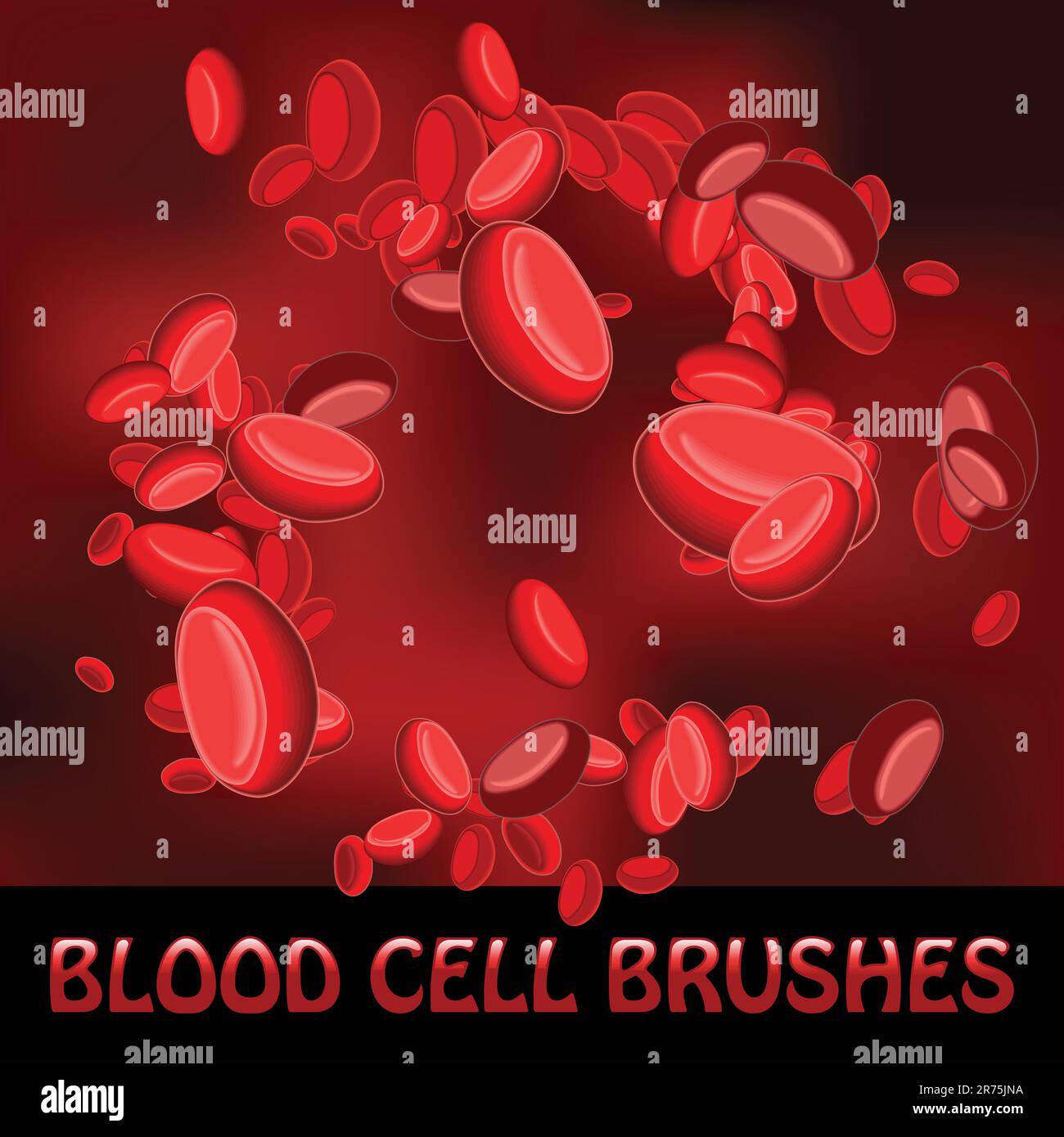 Human cell microscope Stock Vector Images - Alamy