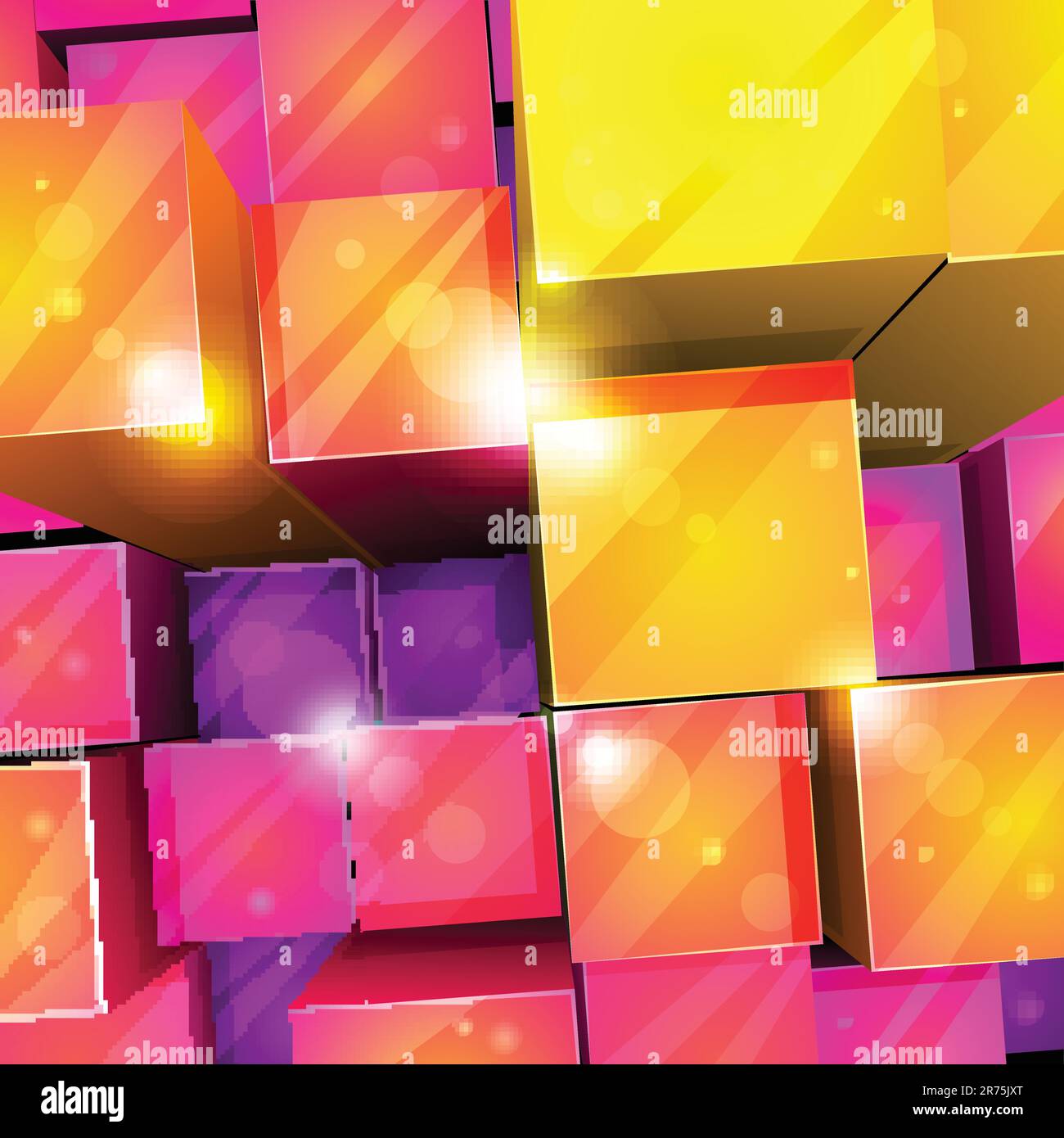 3d bright abstract background - vector illustration Stock Vector Image ...