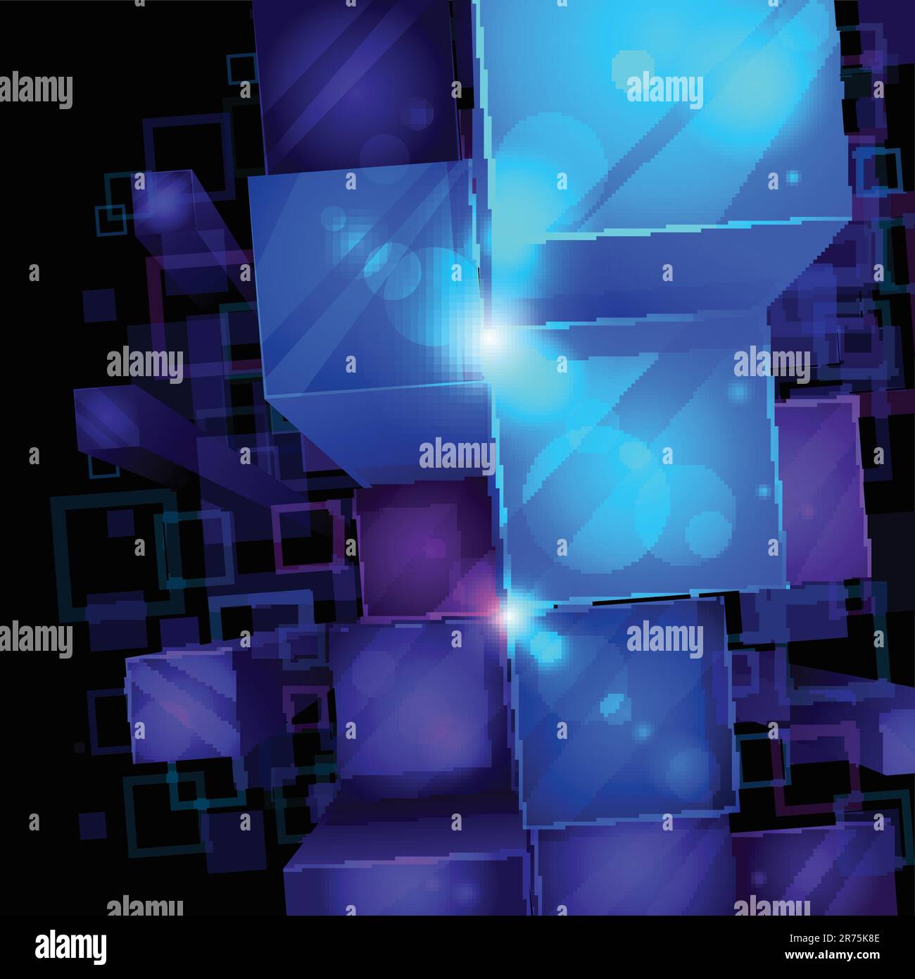 3d bright abstract background - vector illustration Stock Vector Image ...