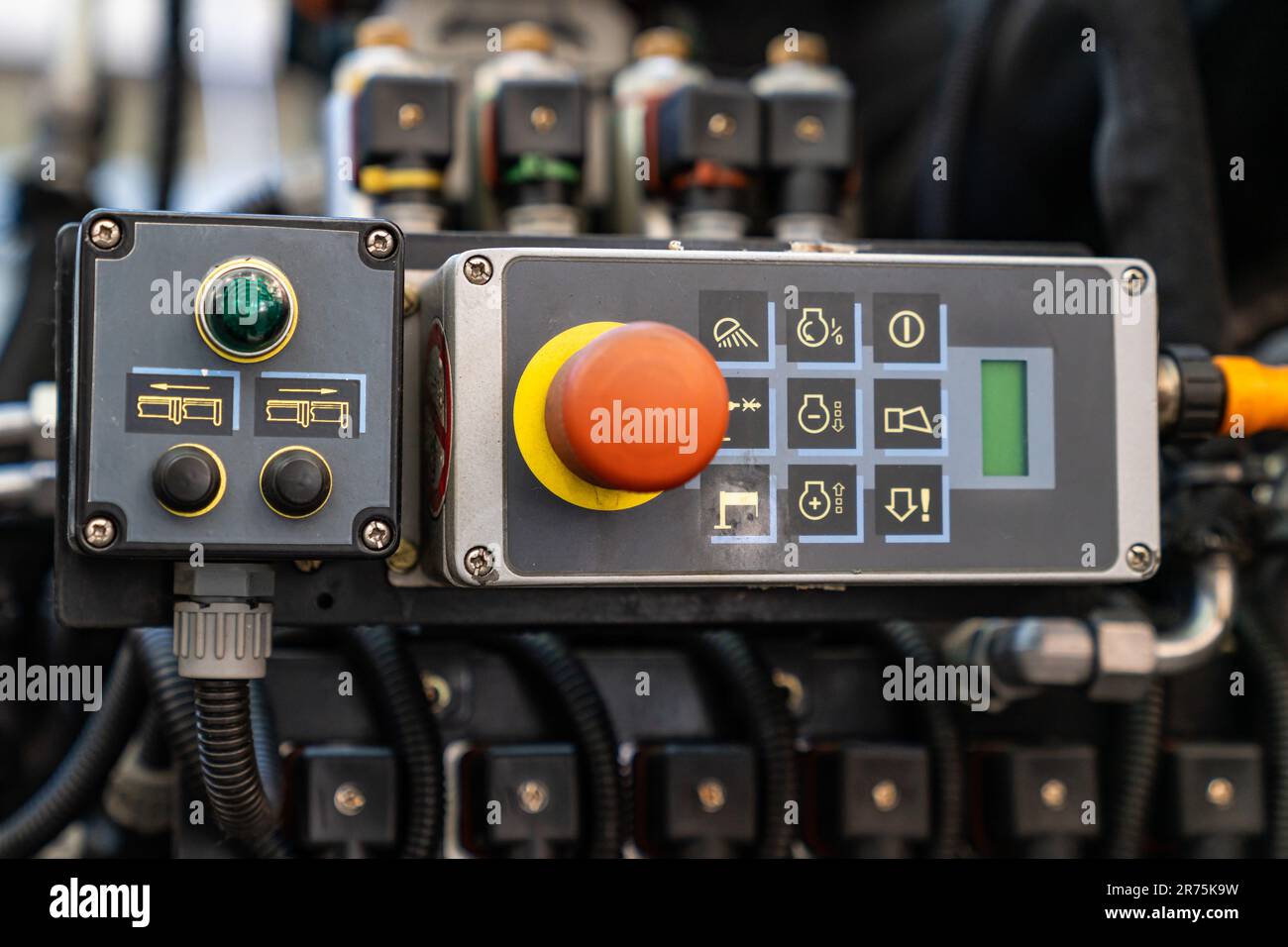 Red button to start and stop devices and mechanisms in the rescue ...