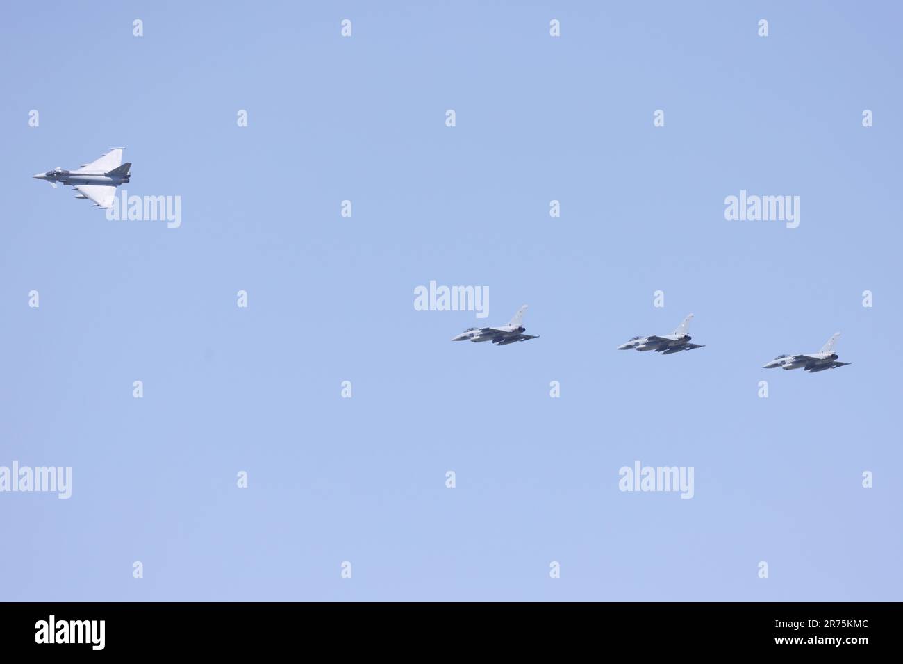 Kerpen, Germany. 13th June, 2023. Euro Fighter combat aircraft of the ...