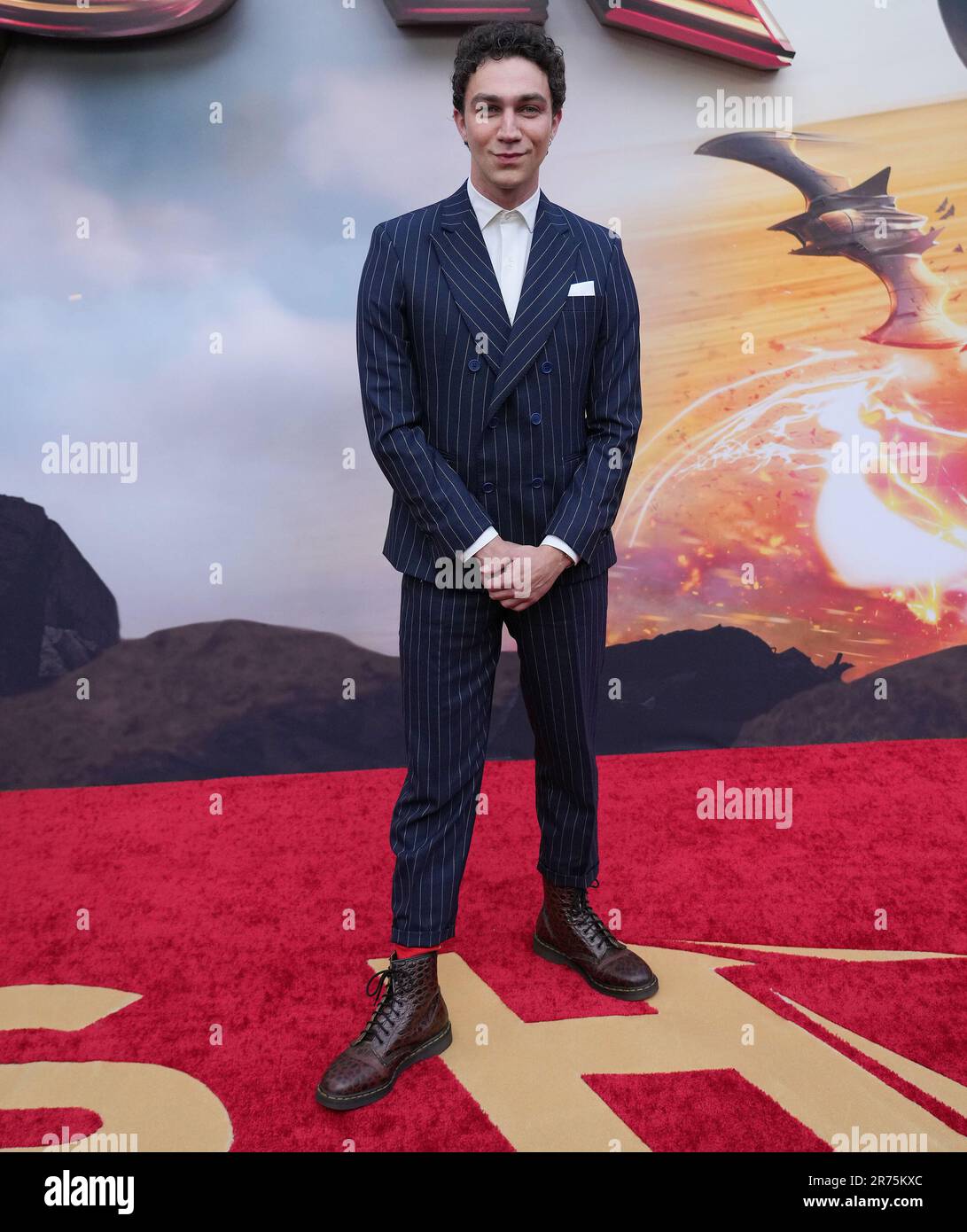 Los Angeles, USA. 12th June, 2023. Luke Brandon Field arrives at the ...