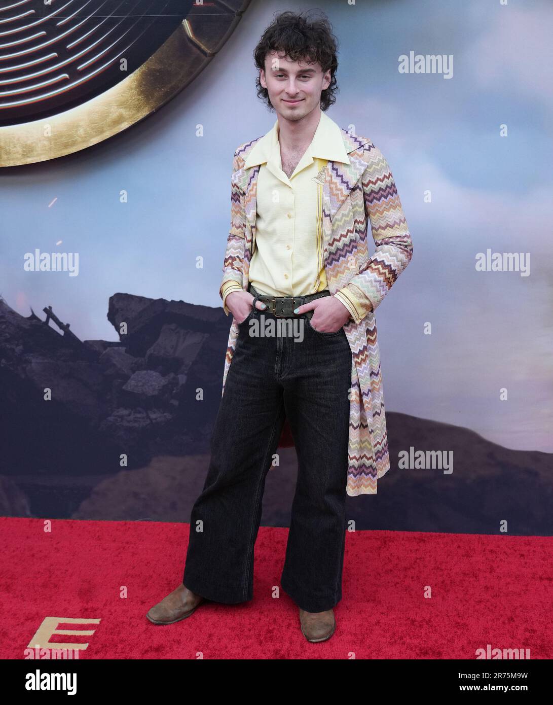 Los Angeles, USA. 12th June, 2023. Wyatt Oleff arrives at the Warner ...
