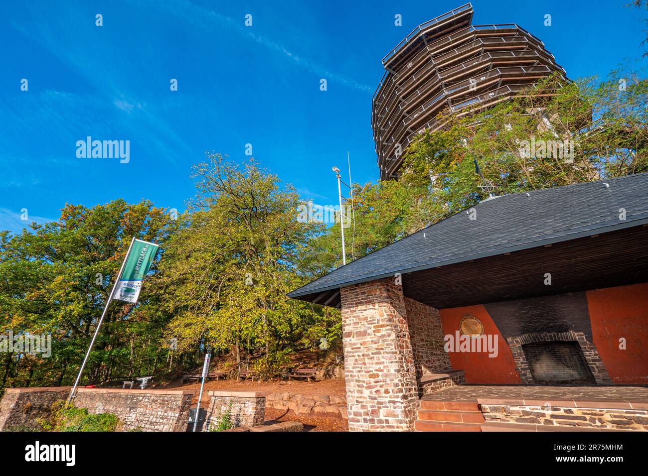 Viewpoint Cloef with tree top walk Saarschleife in Mettlach-Orscholz ...