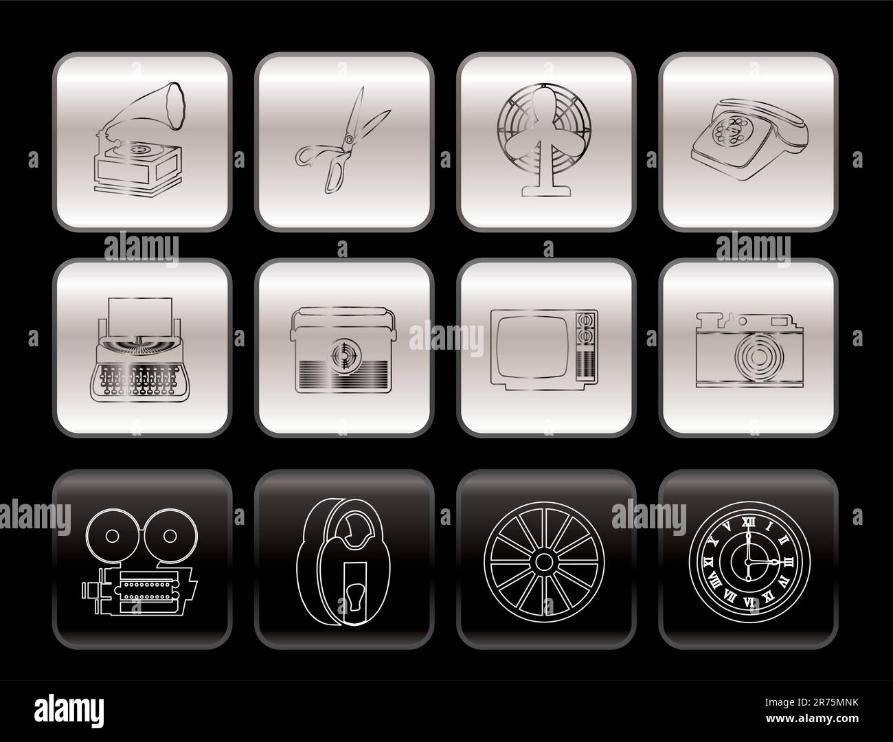 Retro secondhand Stock Vector Images - Alamy