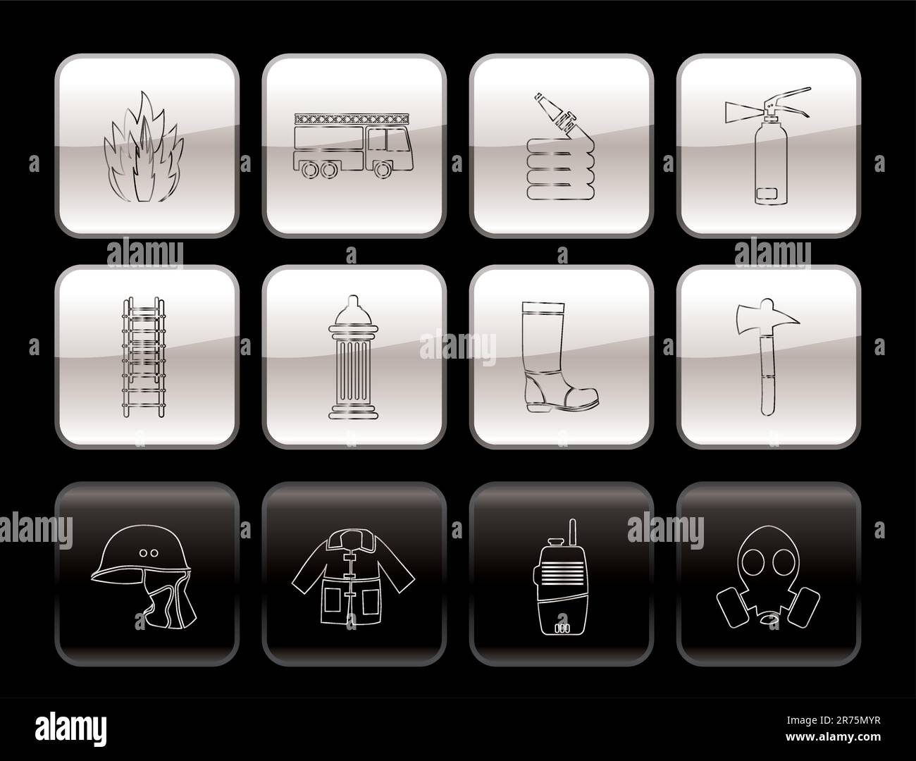 Fireman brigade Stock Vector Images - Alamy