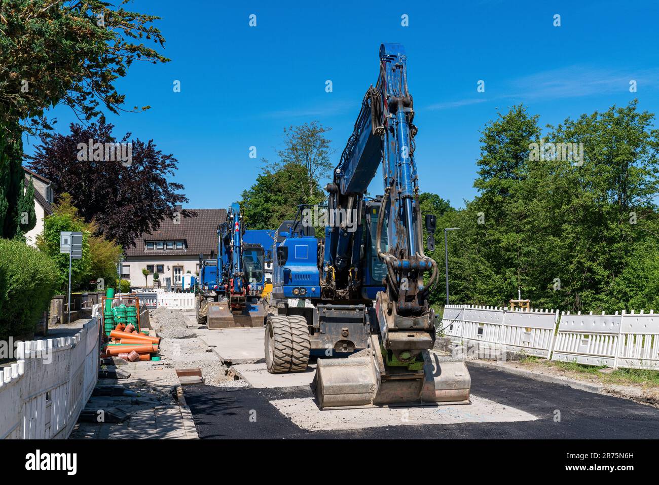 Blue objects bulldozer hi-res stock photography and images - Alamy