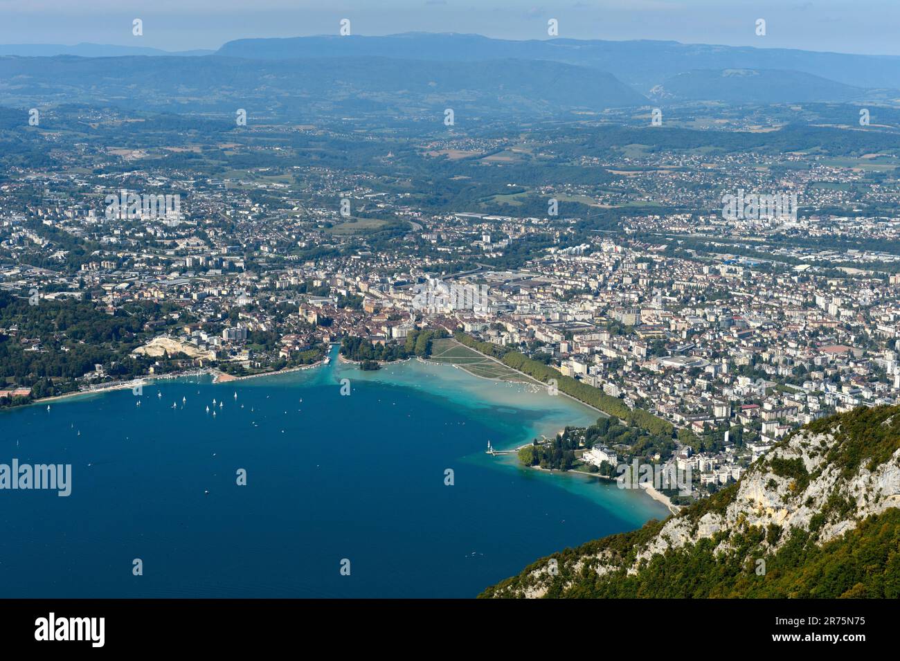 Aerial view annecy lake hi-res stock photography and images - Alamy