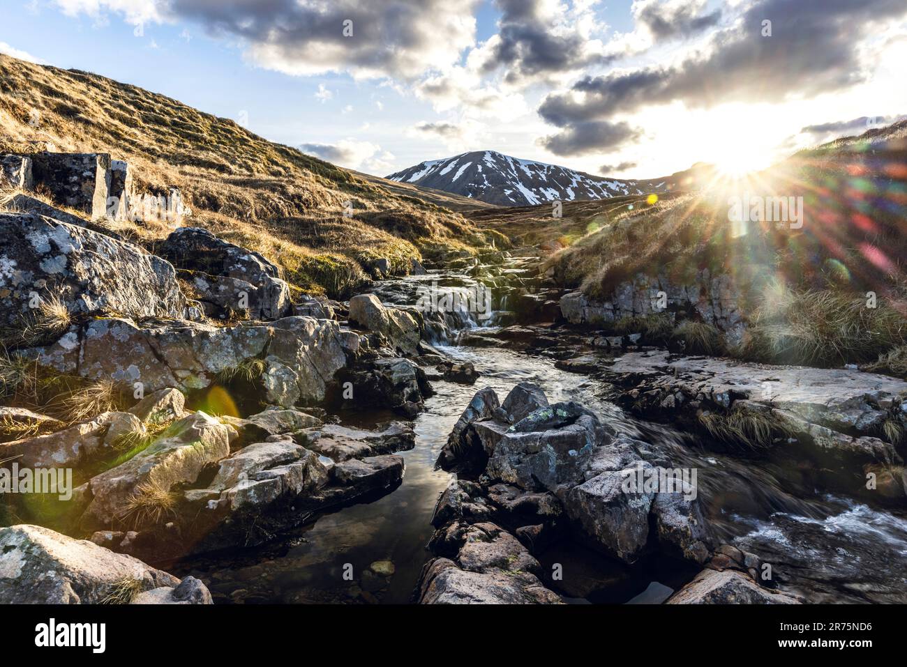 Glencoe valley stream Stock Photo - Alamy
