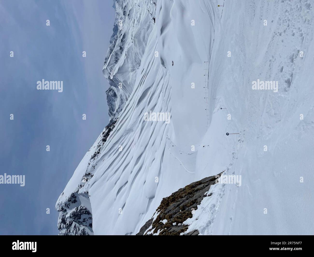 Snowy winter world on the Arlberg, Lech, Rüfikopf, ski resort Arlberg ...