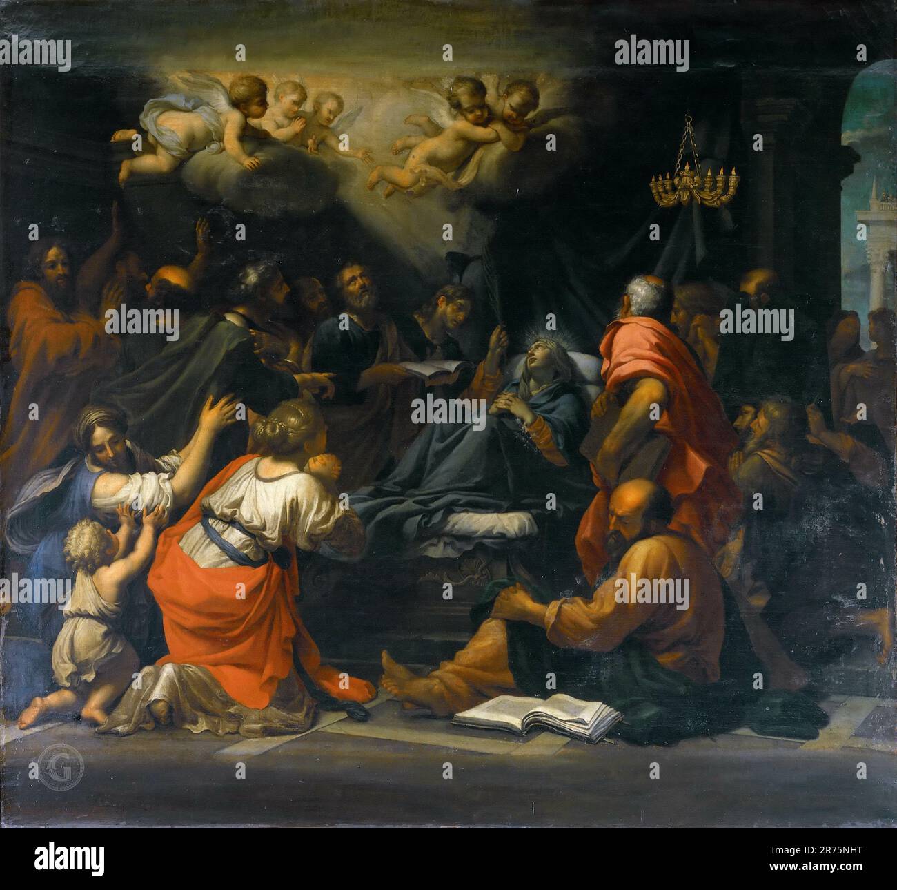 Death of the Virgin Giovanni Maria Morandi (1622-1717 Stock Photo - Alamy