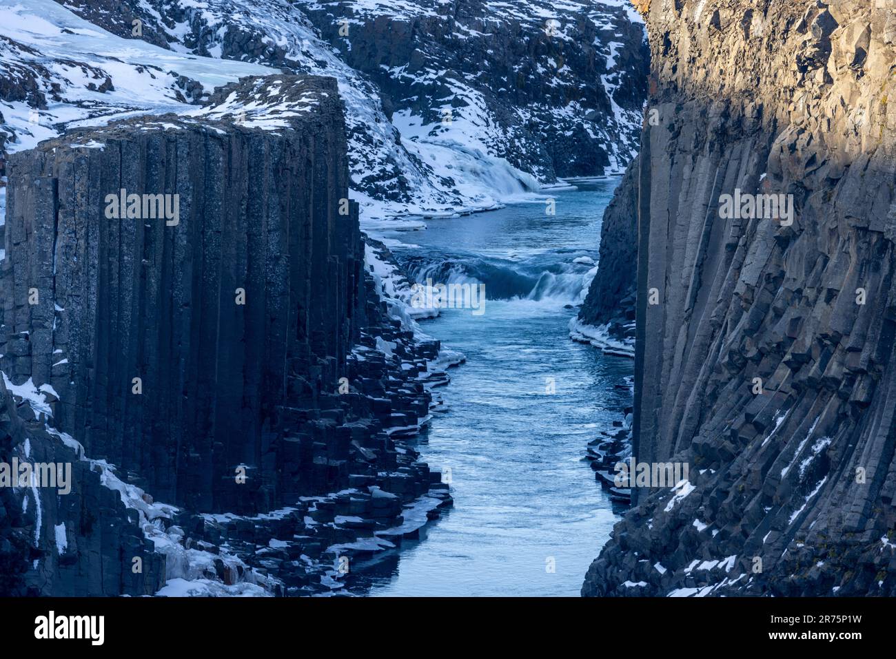 Studlagil canyon basalt view hi-res stock photography and images - Alamy