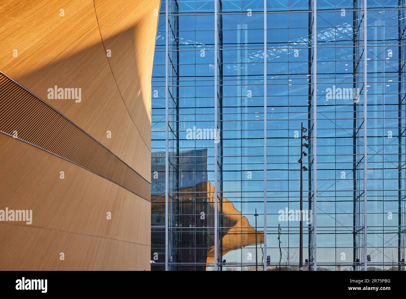 Finland, Helsinki, Oodi, library, facade Stock Photo - Alamy