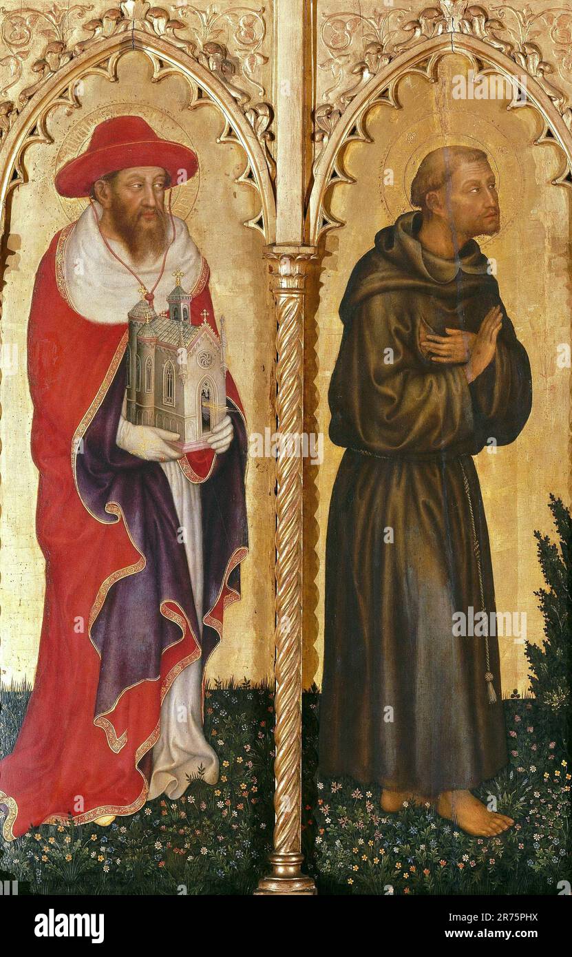 Gentile da Fabriano – The altar polyptych Coronation of the Virgin ...