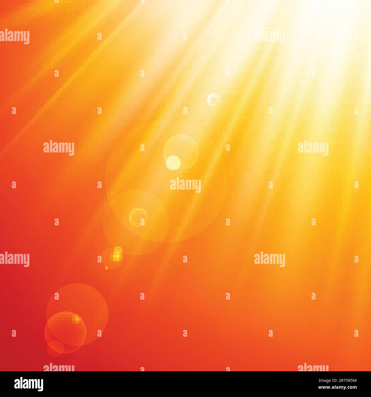 Warm sun light. Vector illustration Stock Vector Image & Art - Alamy