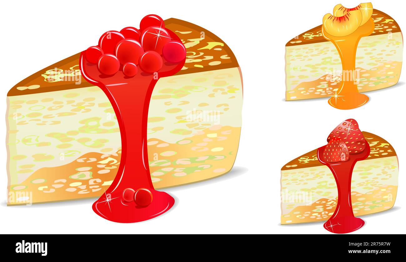 Individual white cake Stock Vector Images - Alamy