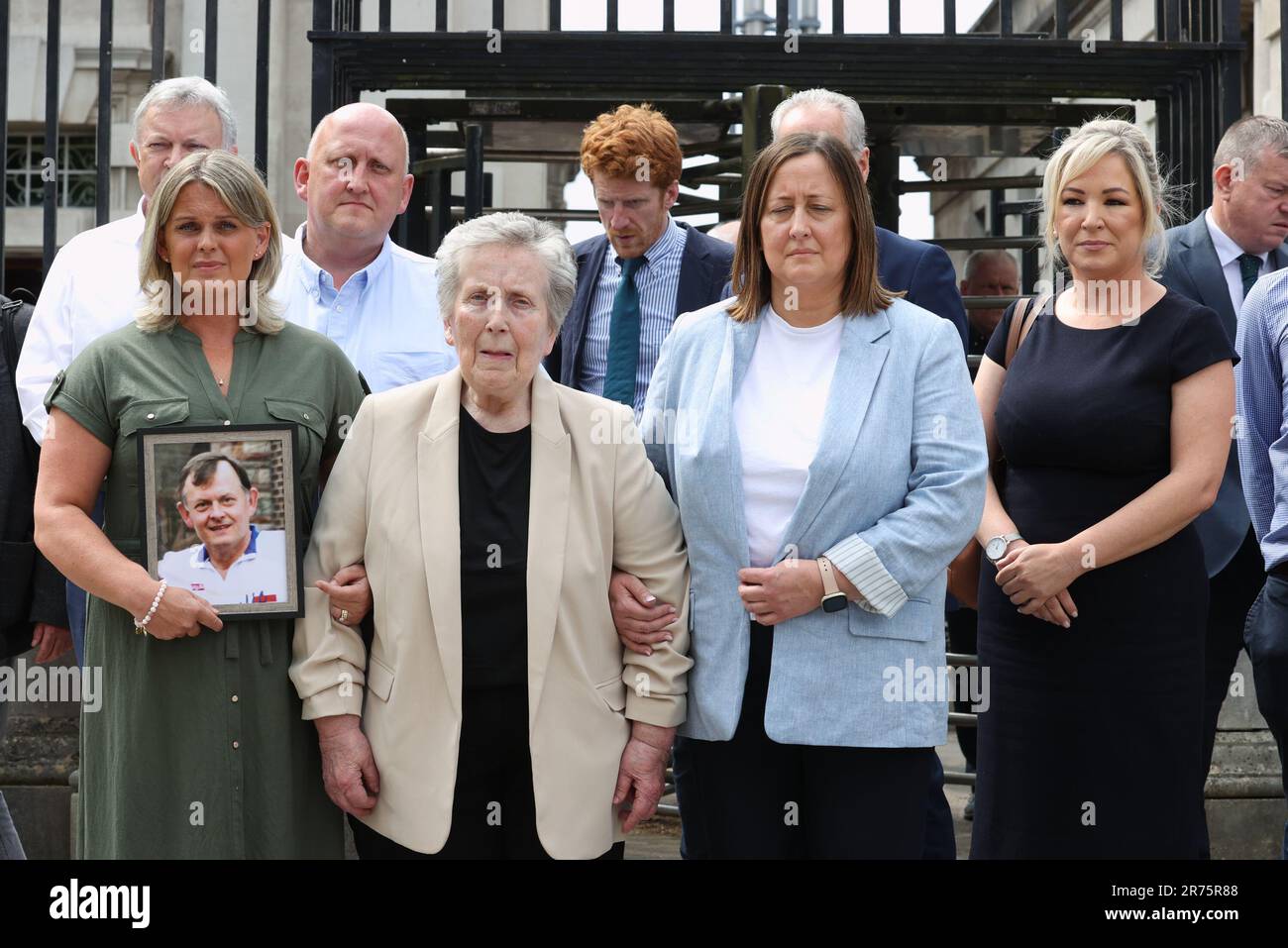 (left to right) SDLP MLA Patsy McGlone (partially hidden), Clare ...