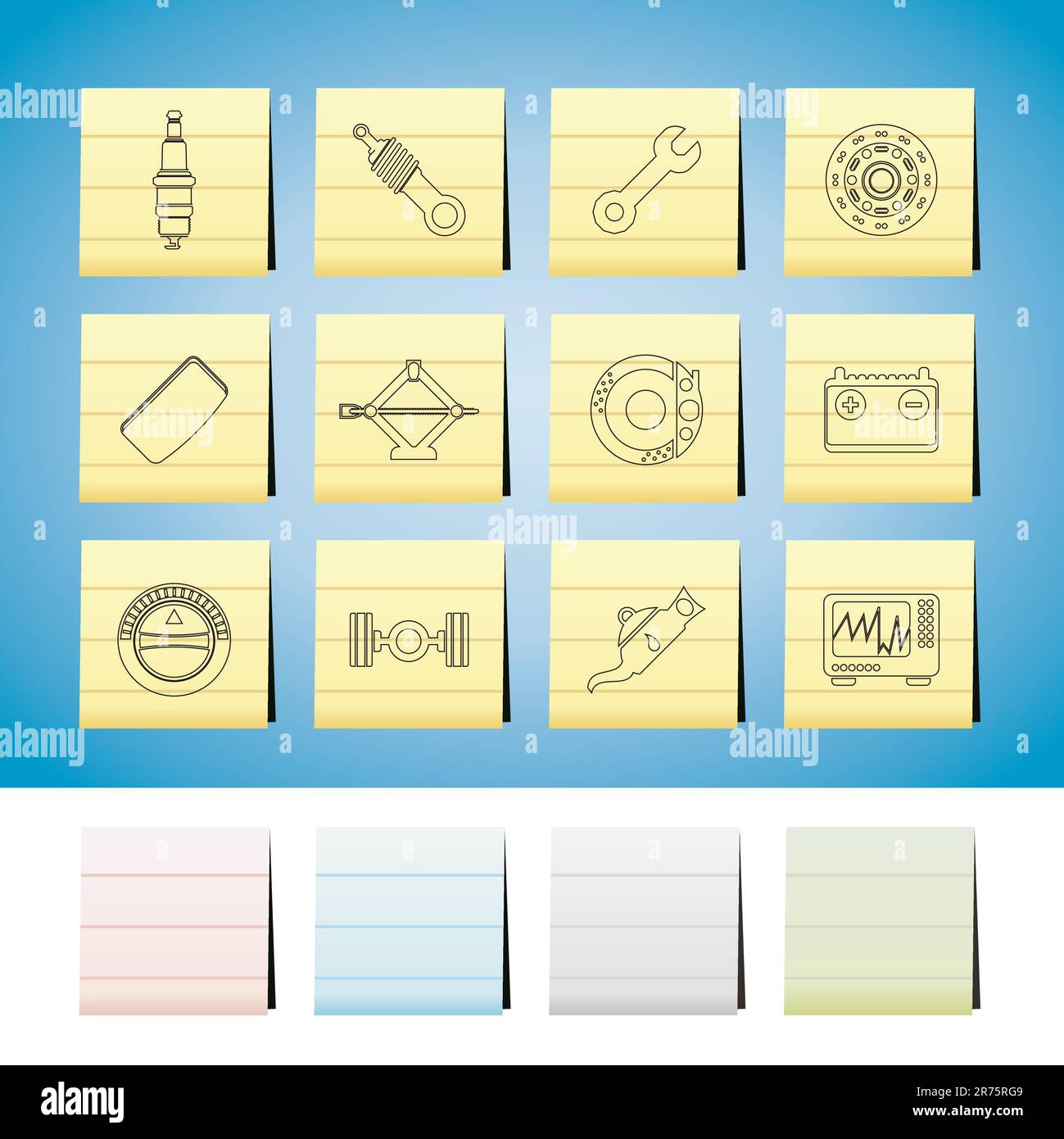 Industrial electric motor parts Stock Vector Images - Alamy