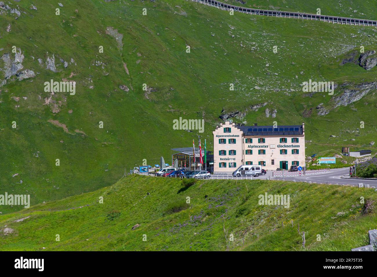 Alpine Center Glocknerhaus, Grossglockner High Alpine Road Stock Photo ...