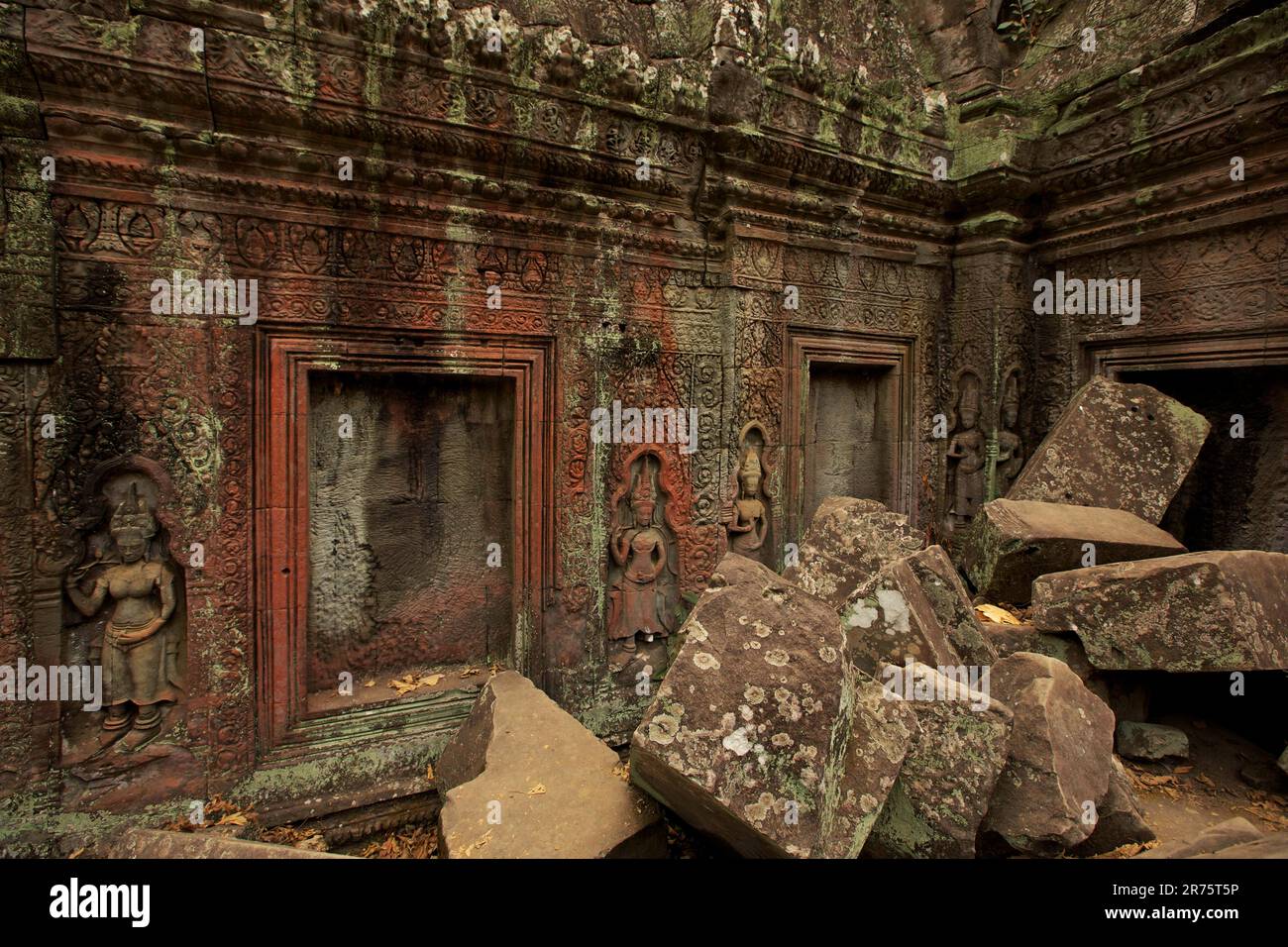 Ta Prohm complex is built by Jayavarman VII as a Buddhist monastery ...