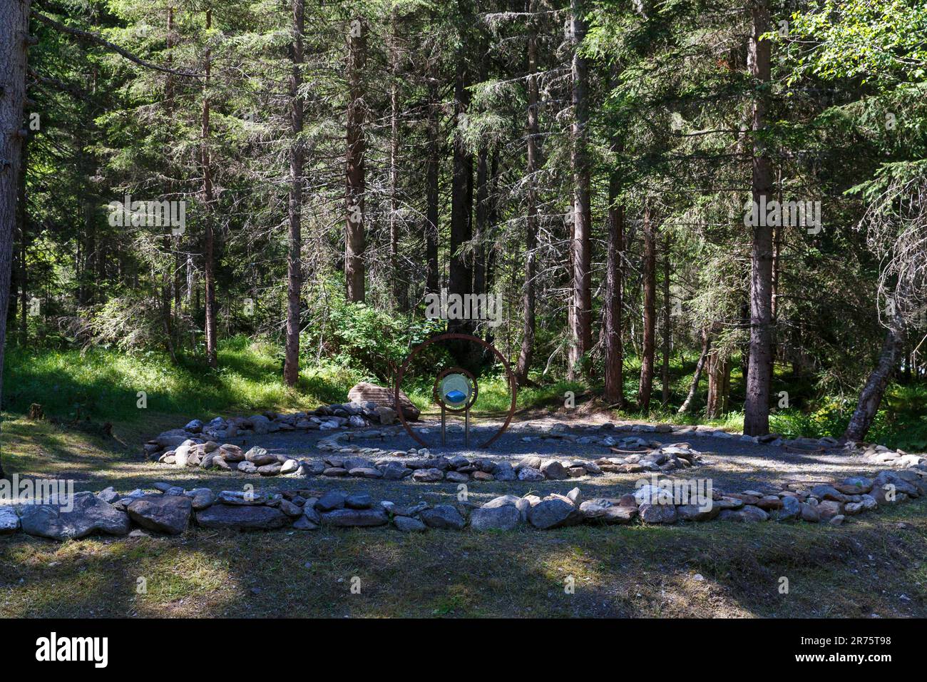 Resting place at the circular hiking trail Natura Mystica, Heiligenblut ...