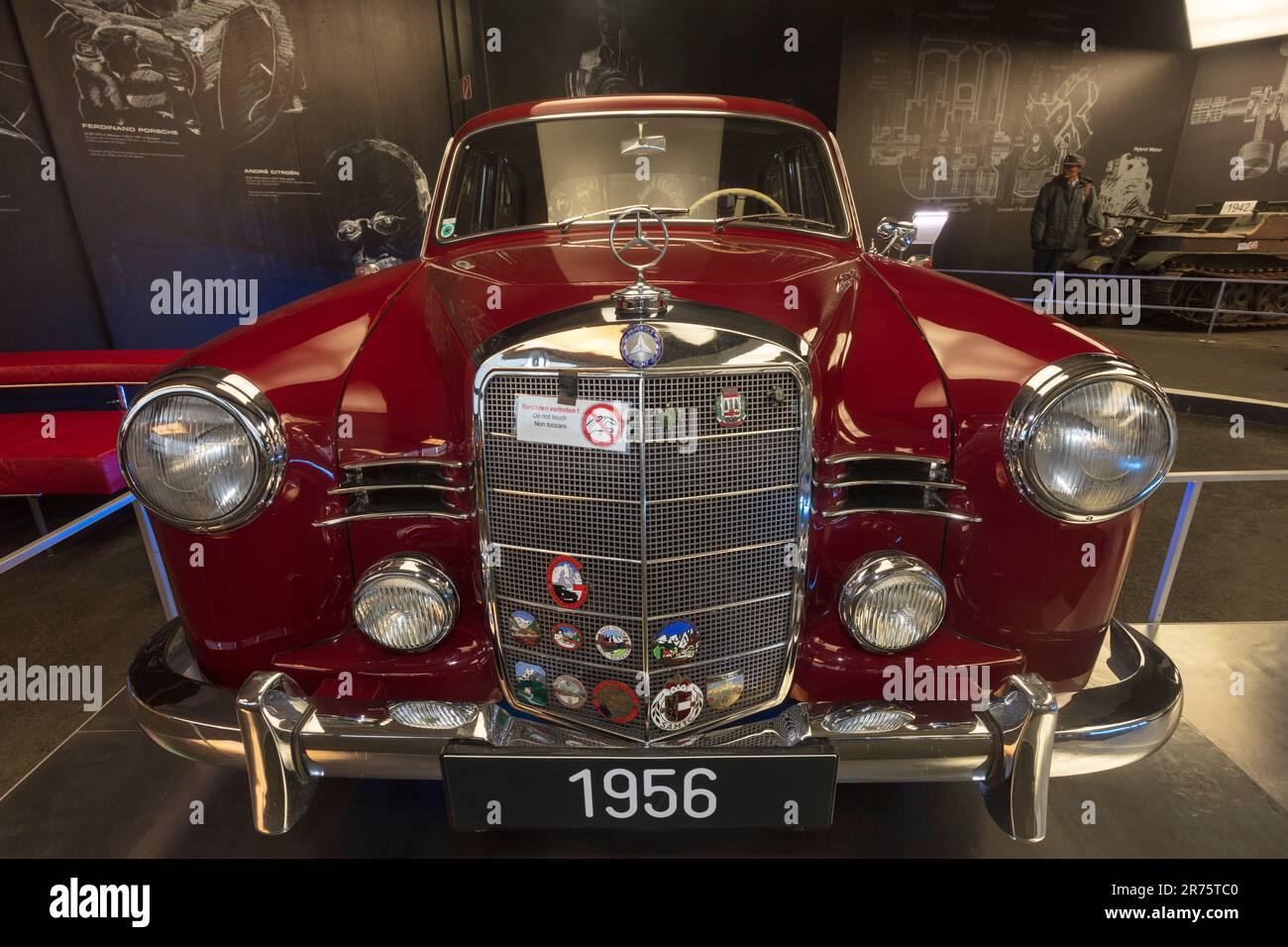 Automobile exhibition in the visitor center Kaiser-Franz-Josefs Höhe ...