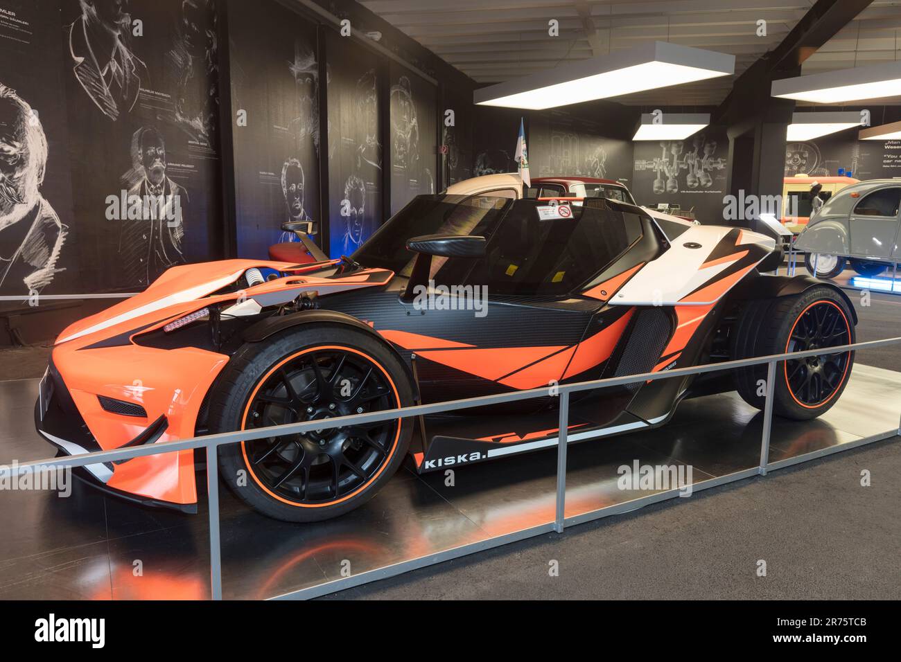 Automobile exhibition in the visitor center Kaiser-Franz-Josefs Höhe ...