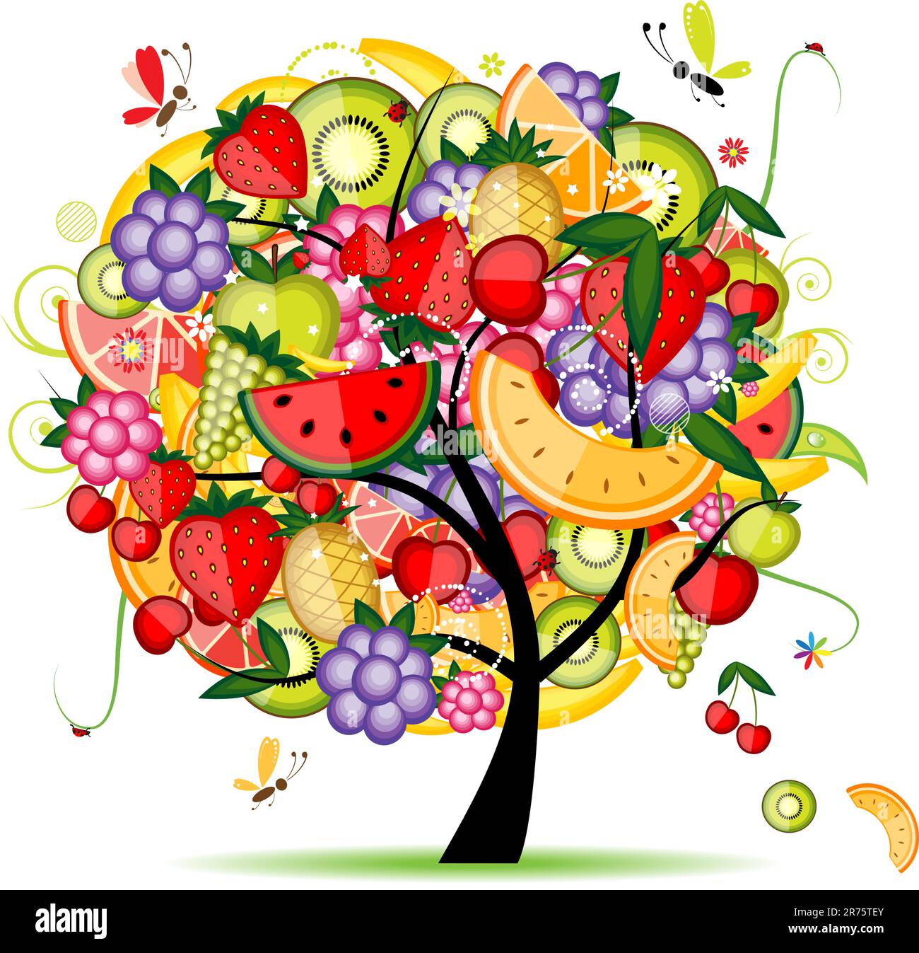 Energy fruit tree for your design Stock Vector Image & Art - Alamy