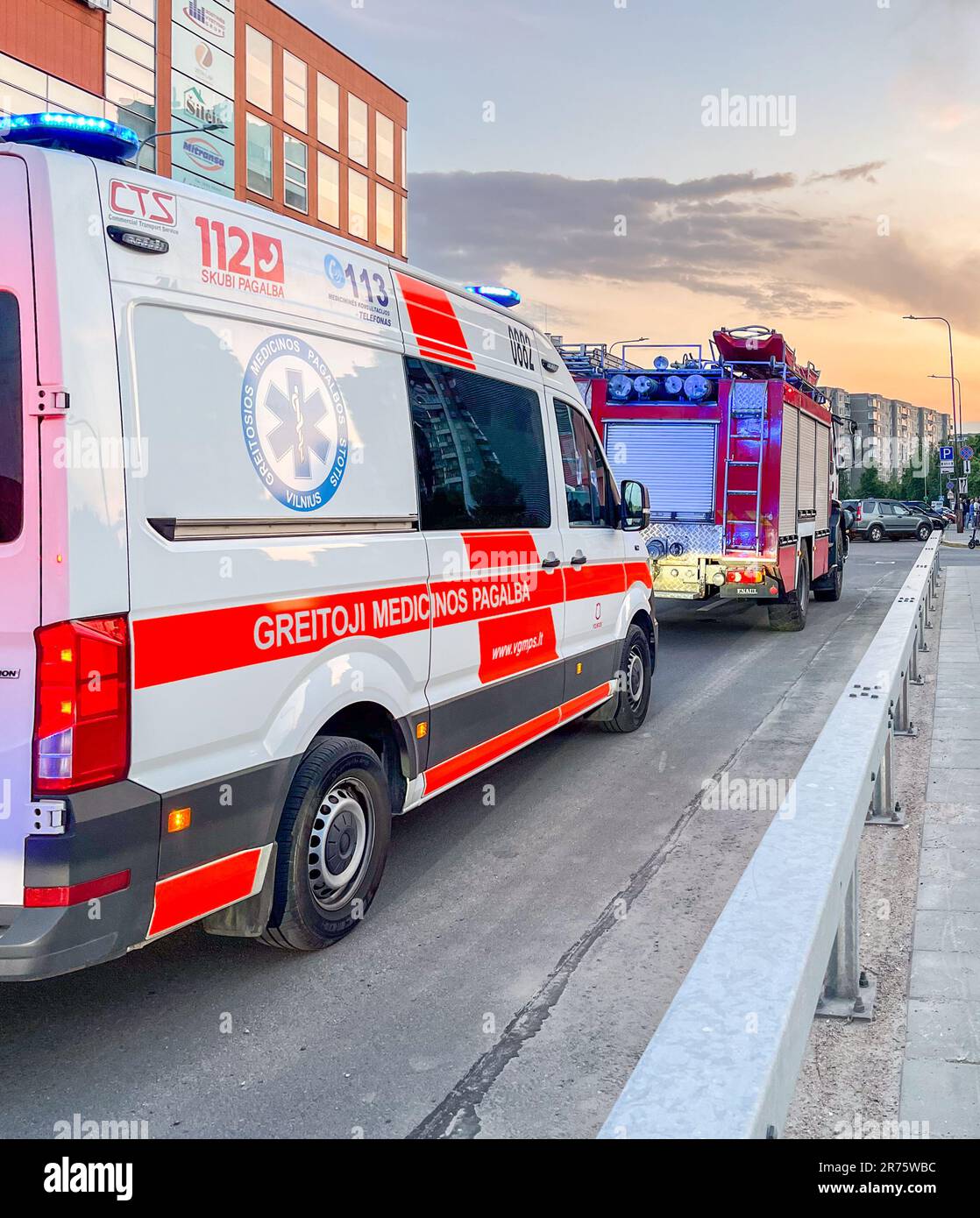 Vilnius, Lithuania - May 23, 2023: Lithuania Emergency Service ...
