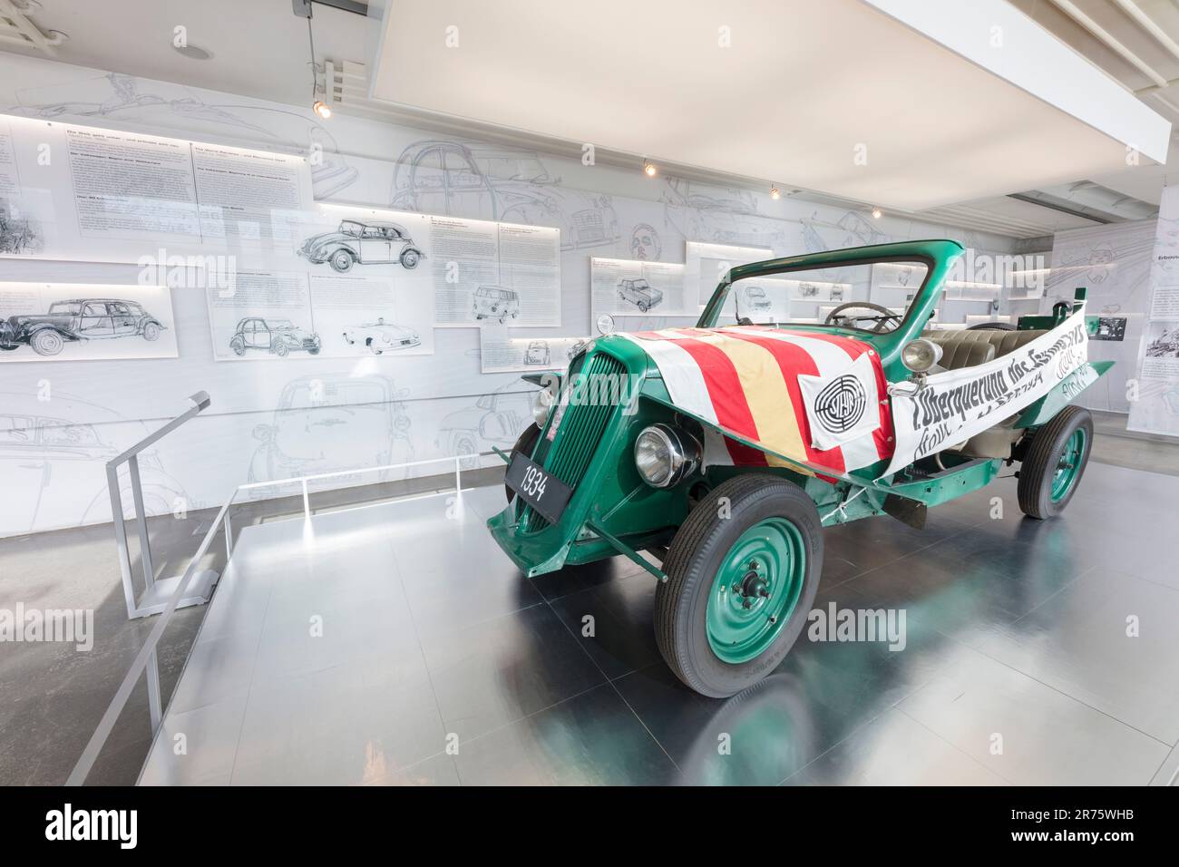 Automobile exhibition in the visitor center Kaiser-Franz-Josefs Höhe ...