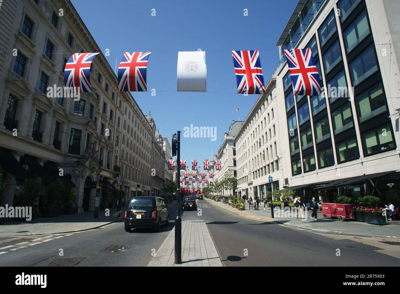 Union Jack British Flags on display on London's Regent Street in ...