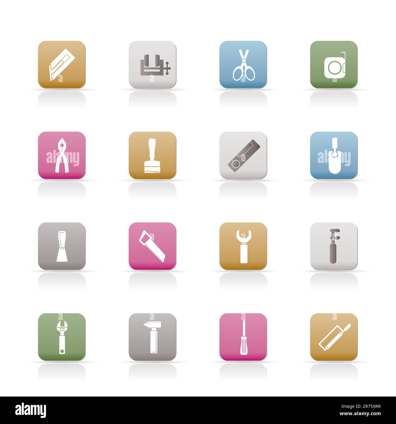 Building and Construction Tools icons - Vector Icon Set Stock Vector ...