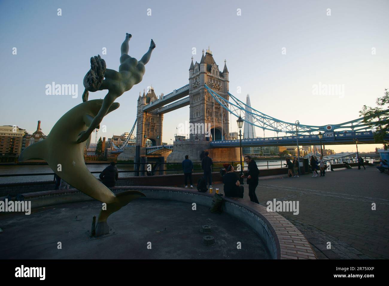 Girl With A Dolphin Fountain (1973) by English artist David Wynne ...