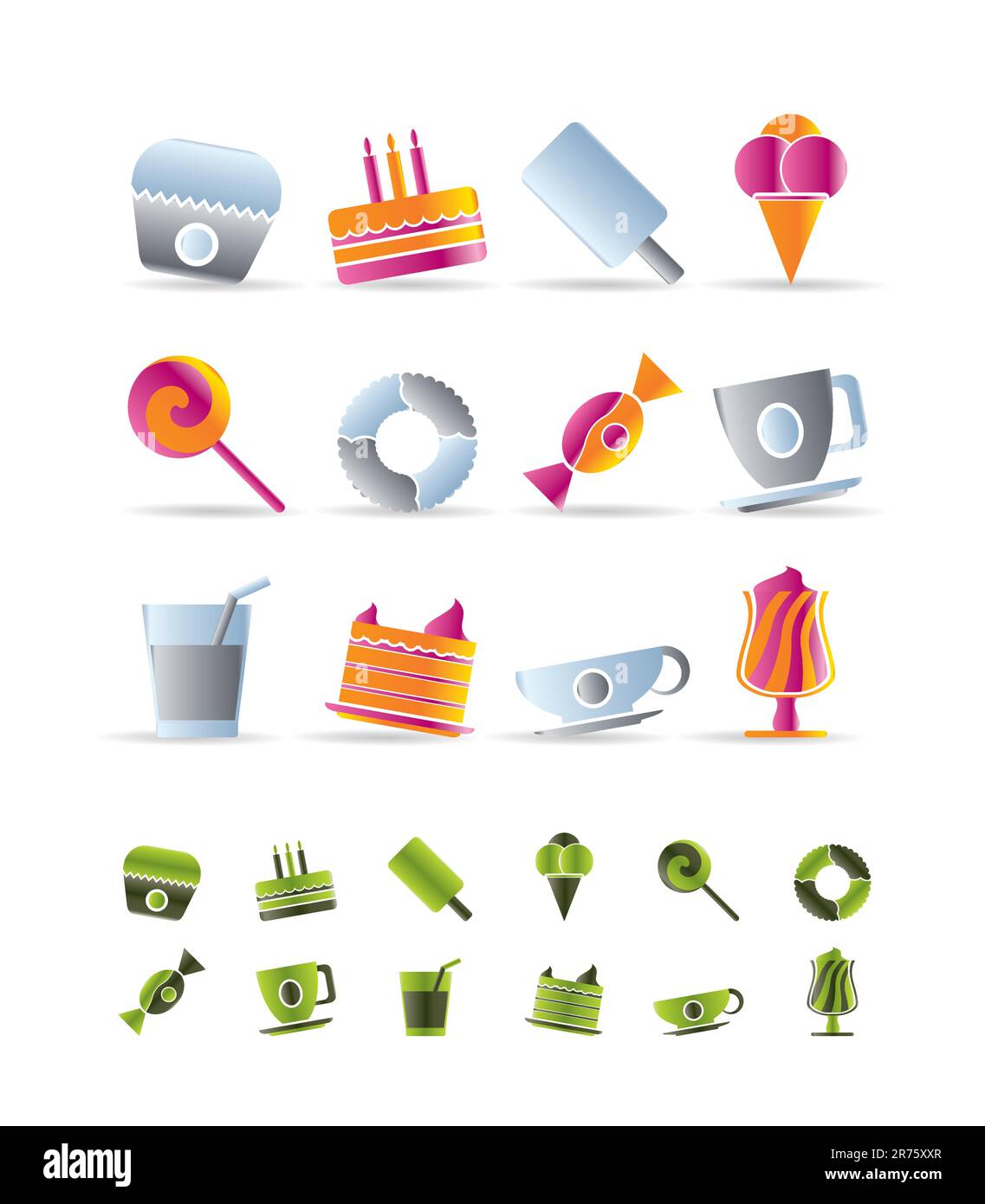 Confectionery icons hi-res stock photography and images - Alamy