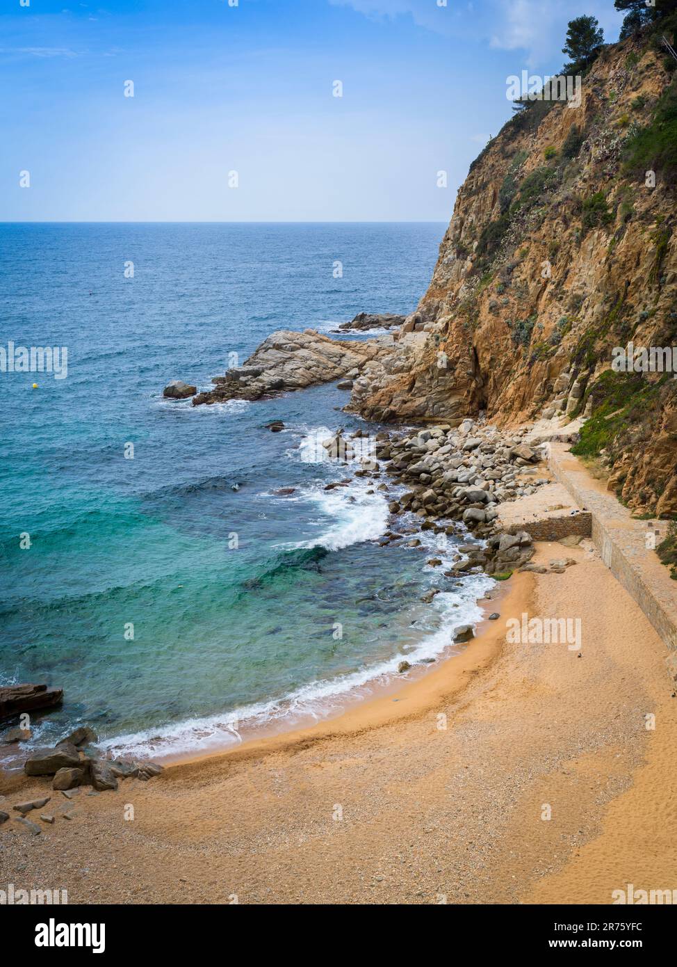 Spain, Costa Brava, Tossa de Mar, bay Stock Photo - Alamy