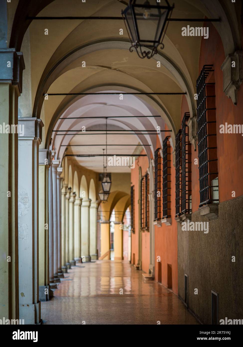Italy, Bologna, city center, arcades Stock Photo - Alamy