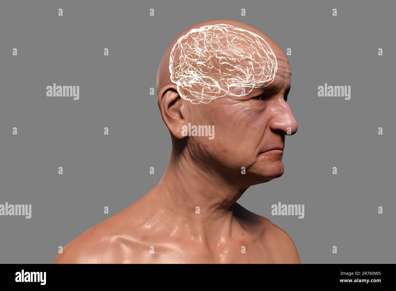 Old mans brain hi-res stock photography and images - Alamy
