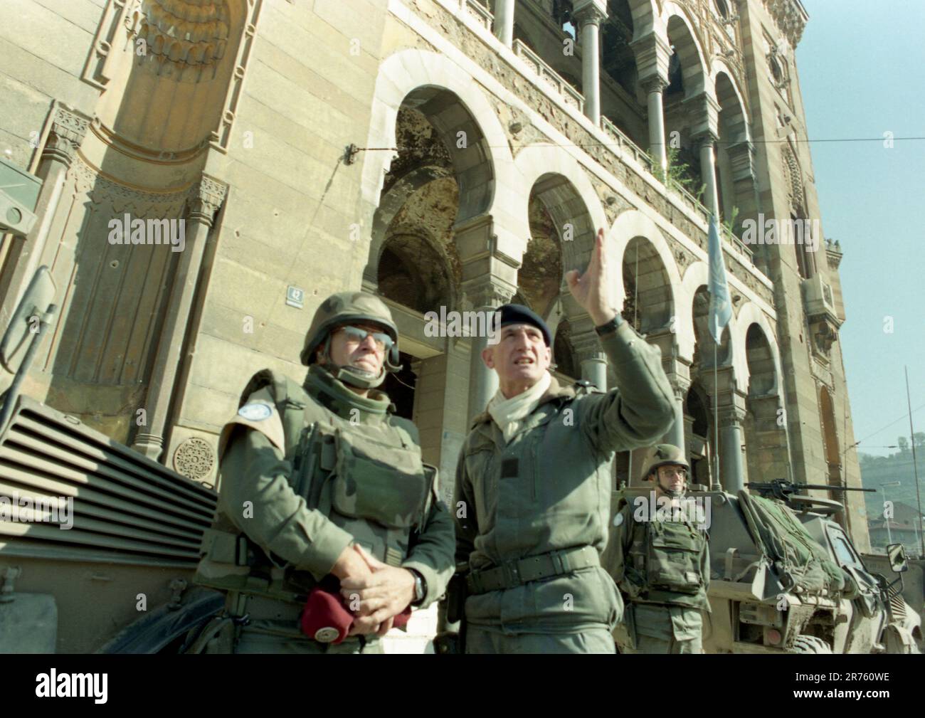 French General Andre Soubirou, Commander of the Multinational Brigade ...