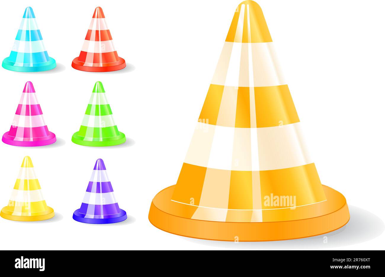 Safety icons on color Stock Vector Images - Alamy