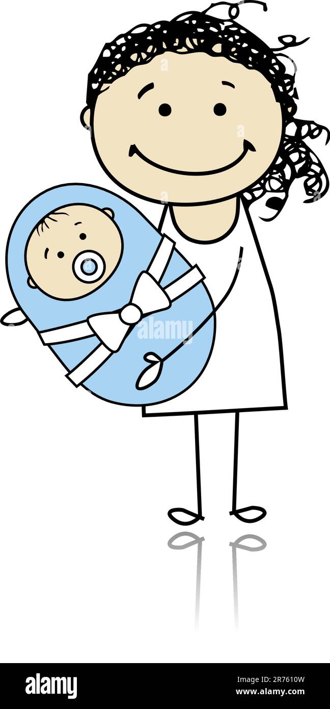 Smiling lovely baby girl Stock Vector Images - Alamy