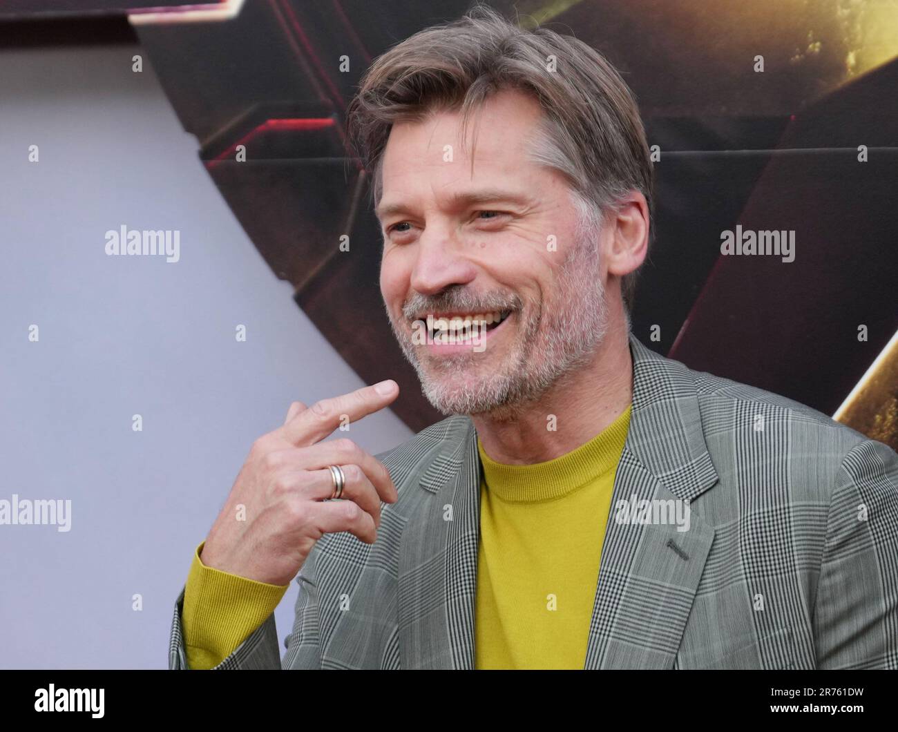 Los Angeles, USA. 12th June, 2023. Nikolaj Coster-Waldau arrives at the ...