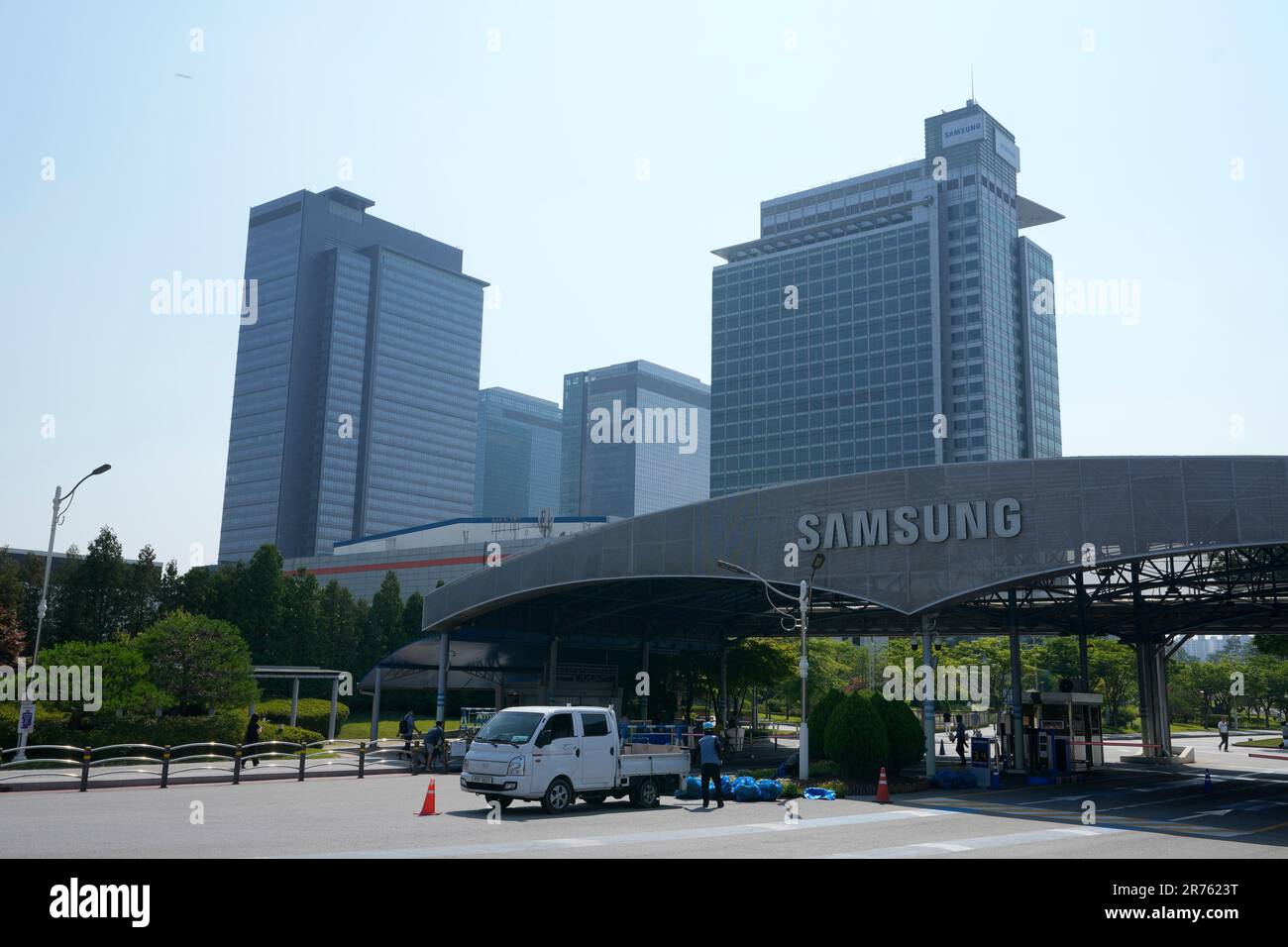 Samsung Electronics' Digital City Central Gate is seen during a media tour at Samsung ...