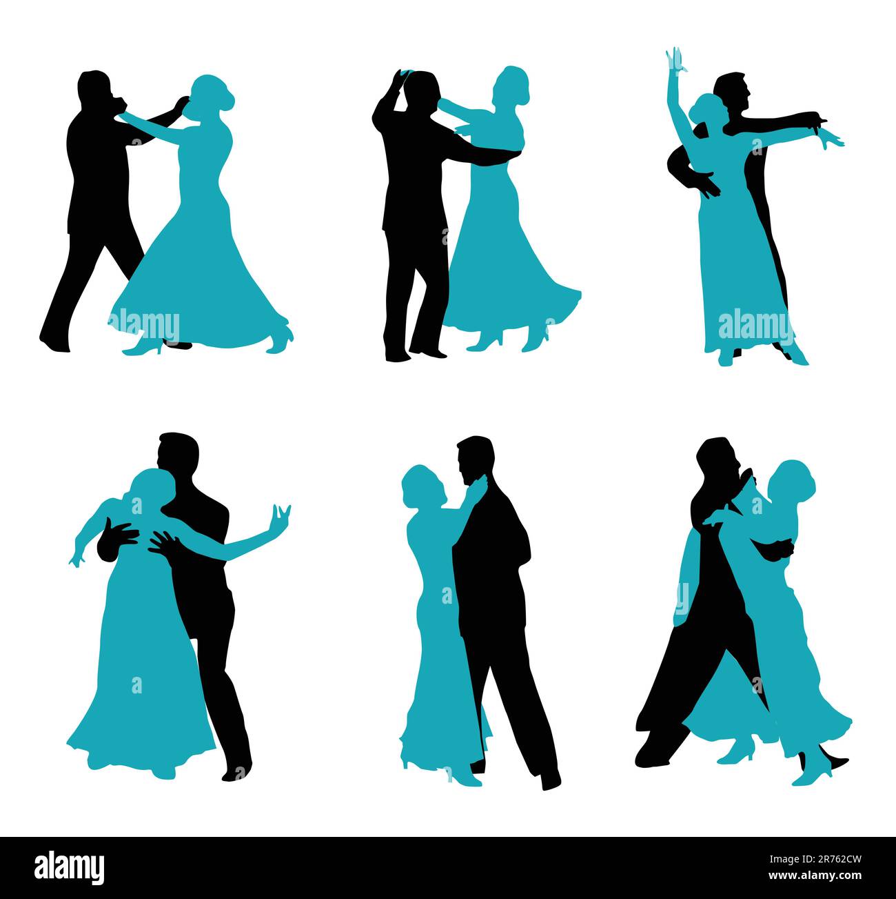 dancers isolated on white background Stock Vector Image & Art - Alamy