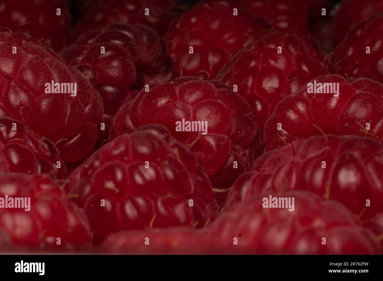 Raspberry close up phot Stock Photo - Alamy
