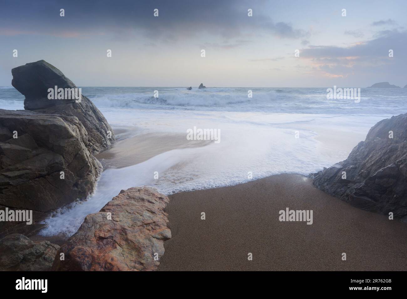 Garrarus Cooper Coast Beach of Waterford Ireland. Irish coastline Stock ...