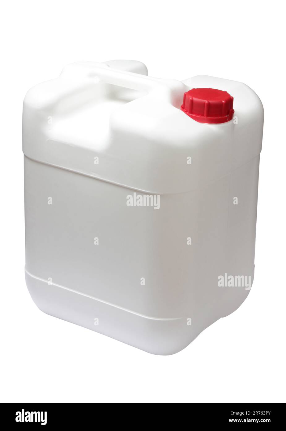 White plastic gallon isolated on white background Stock Photo - Alamy