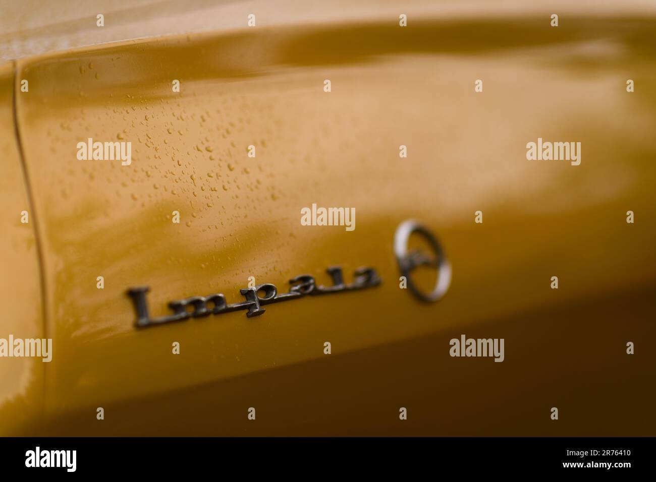 Izmir, Turkey - June 3, 2023: Close-up of the Impala logo on a honey ...